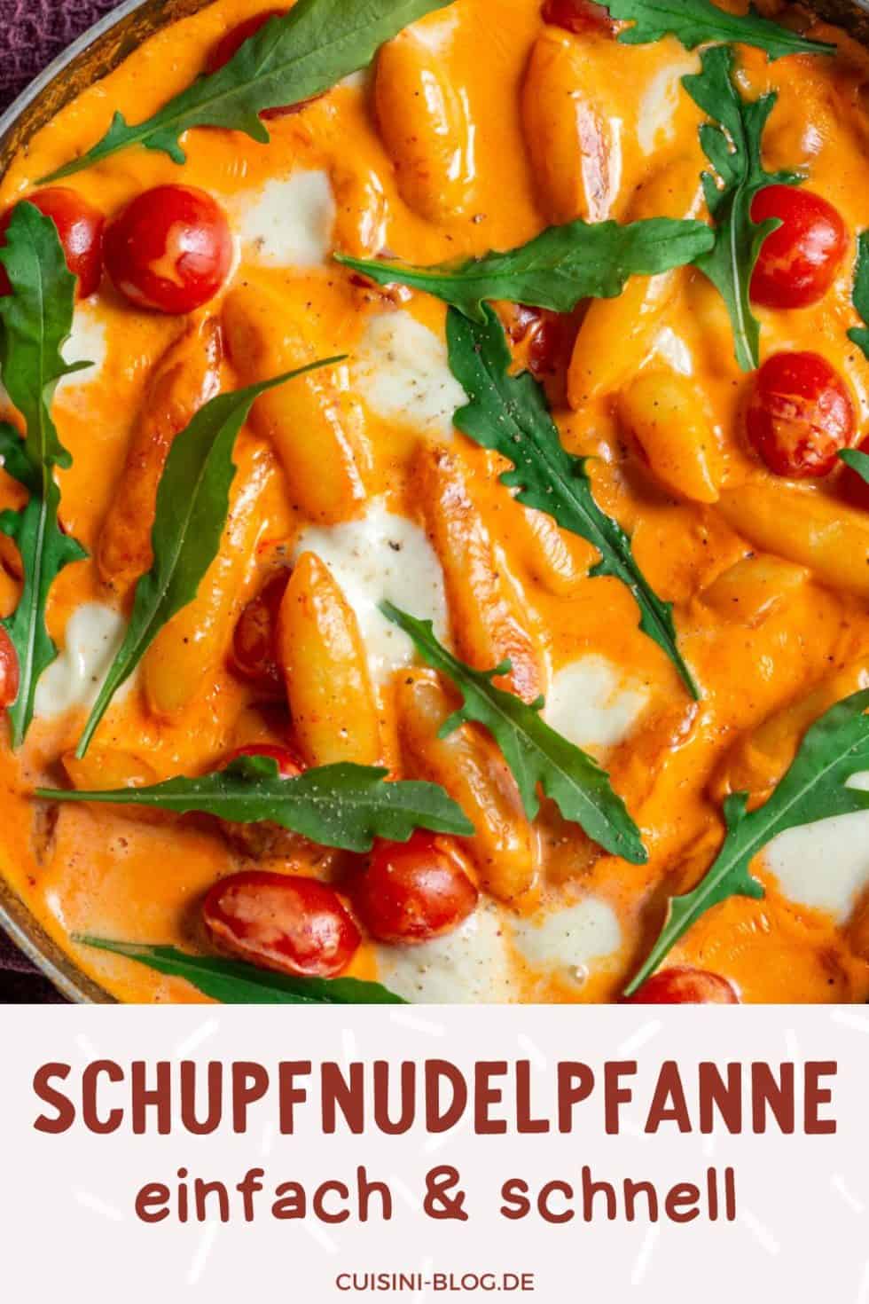 Schupfnudelpfanne - einfach & vegetarisch (15 Minuten Rezept)