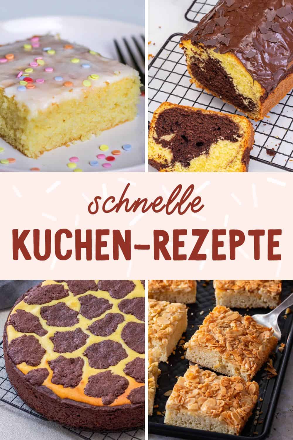Schnelle Kuchen-Rezepte, einfach backen